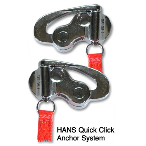 HANS Device Quick Click Anchor Set - SA2015 Helmets & Up – Motorsports Pro